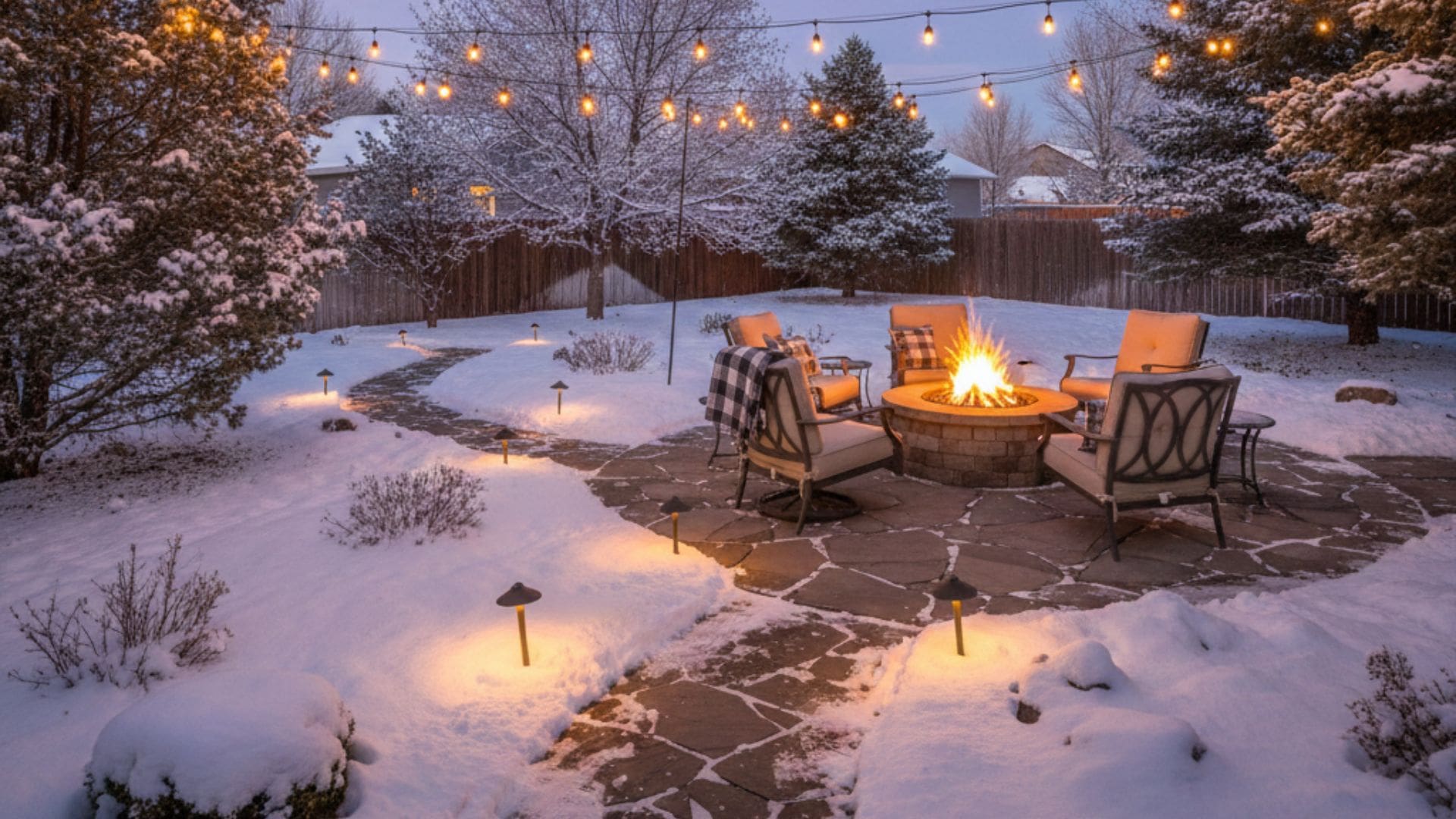 Winter Backyard Lighting Ideas for Northern Utah Families